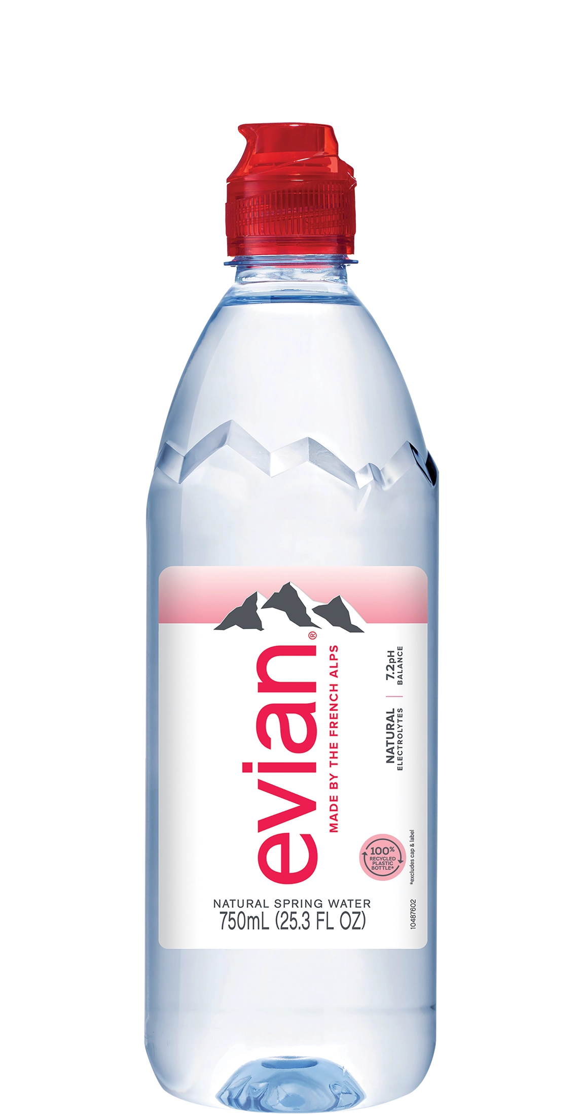 Evian 750ml Still Natural Spring Water Sport Cap - Aqua Maestro